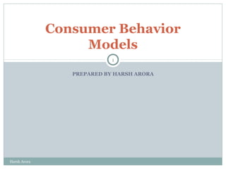 Consumer behavior models | PPT
