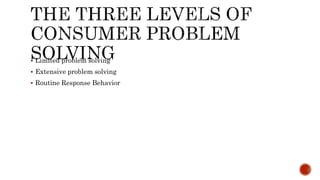 Consumer behavior models | PPTX