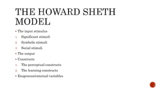 Consumer behavior models | PPTX