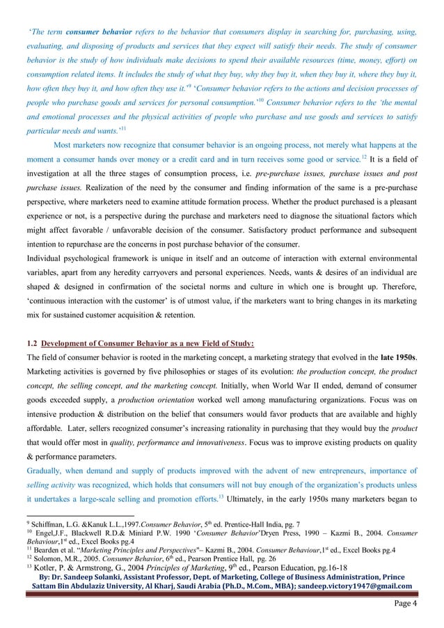 Consumer Behavior Models | PDF