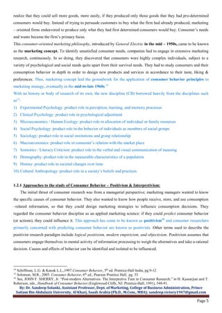 Consumer Behavior Models | PDF