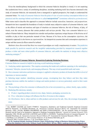 Consumer Behavior Models | PDF