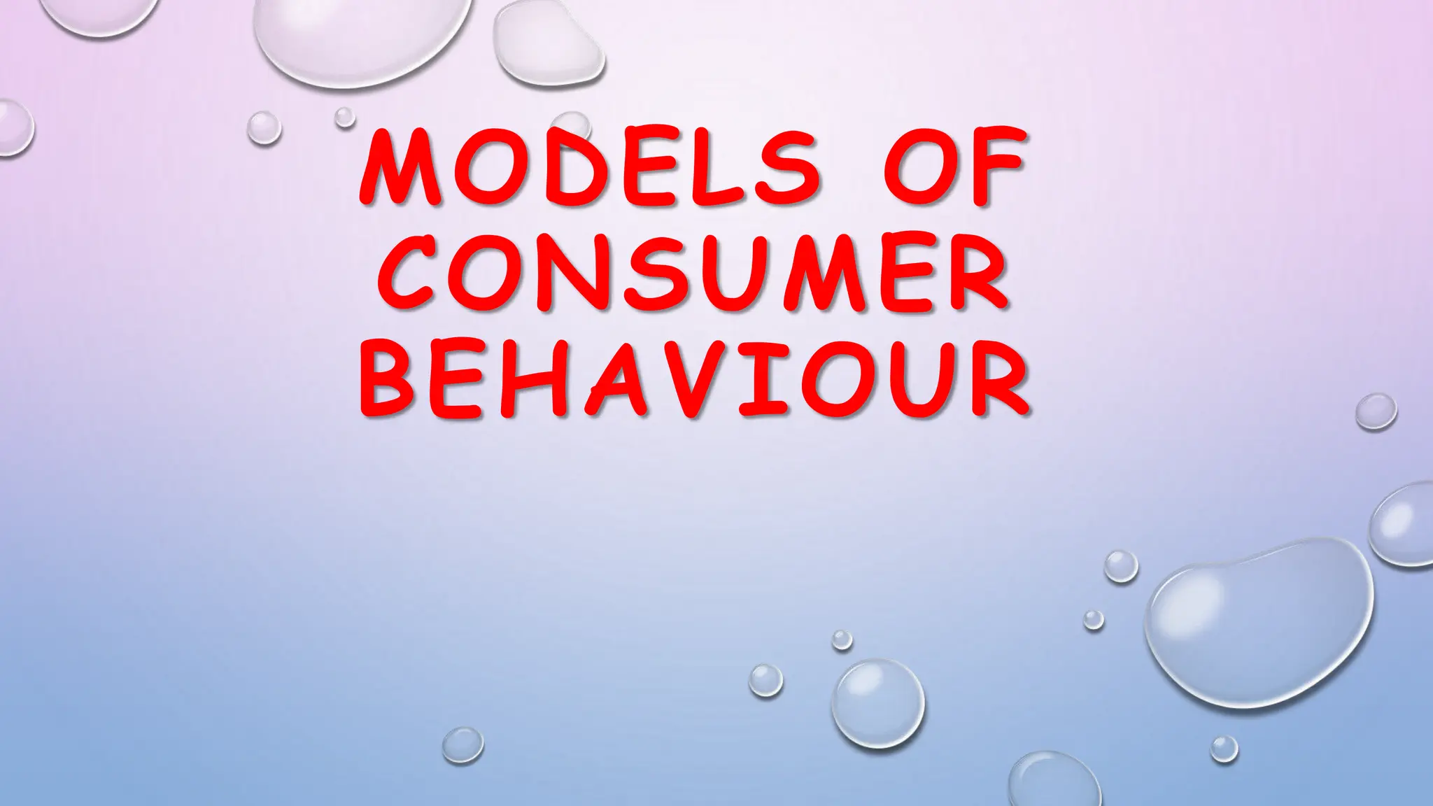 Consumer Behavior Model used for business .pptx
