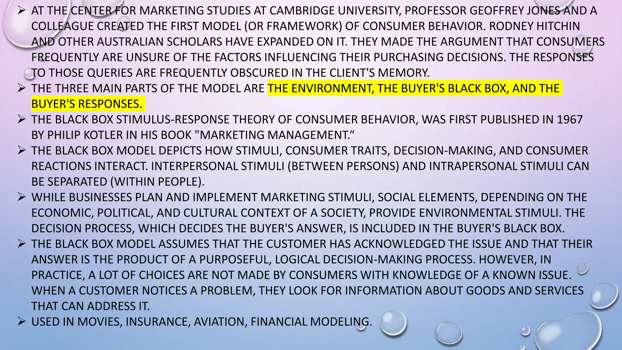 Consumer Behavior Model used for business .pptx