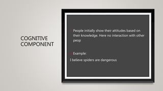 ATTITUDE: CONCEPTS AND MODELS- COGNITIVE DISSONANCE AND TRI-COMPONENT ...