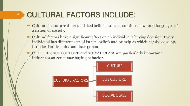CULTURAL FACTORS INFLUENCING CONSUMER BEHAVIOR ppt CULTURAL FACTORS INFLUENCING CONSUMER BEHAVIOR ppt