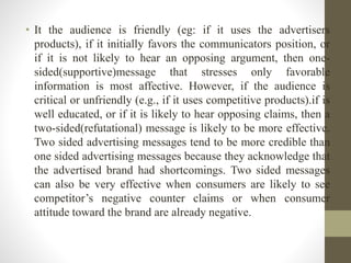 Designing Persuasive Communication, Message Structure Presentation ...