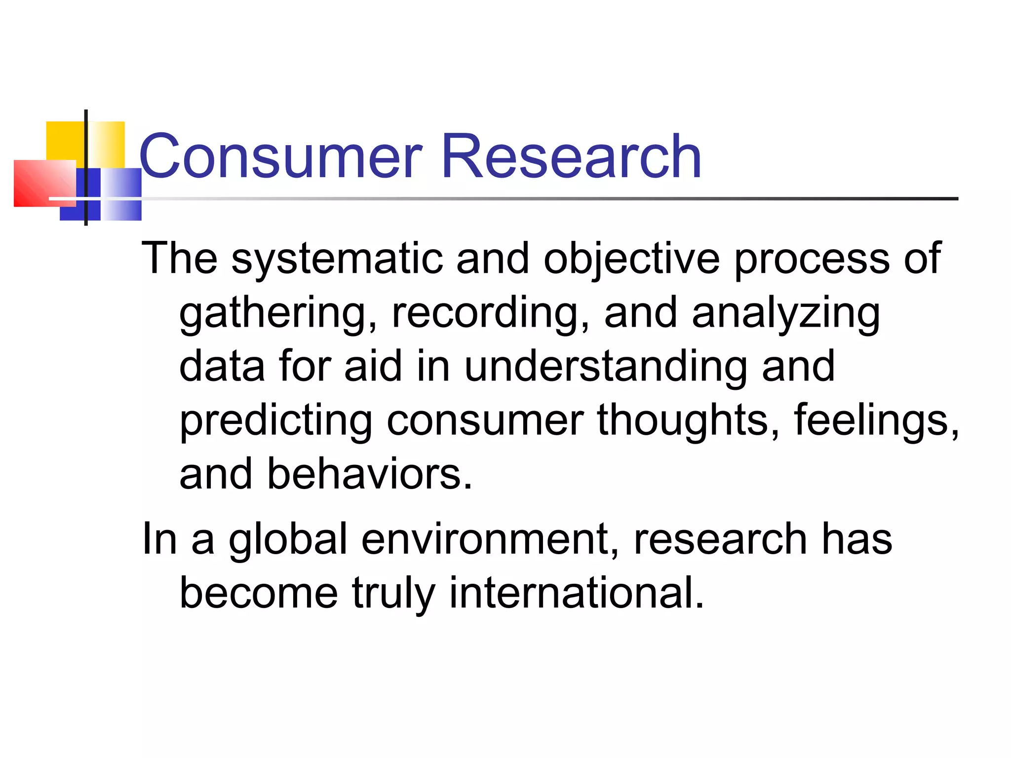 Consumer behavior research prateek godara | PPT