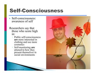 Consumer behavior SELF ch05 solomon-book By: Bahman Moghimi | PPT