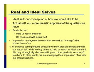 Consumer behavior SELF ch05 solomon-book By: Bahman Moghimi | PPT