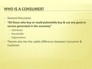 Consumer behavior _ introduction | PPTX