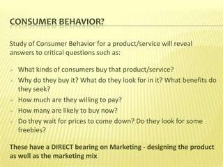 Consumer behavior _ introduction | PPTX