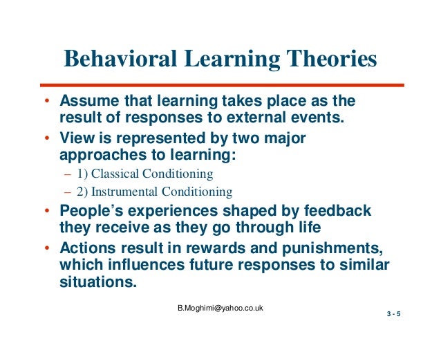 Behavioral Learning Theory