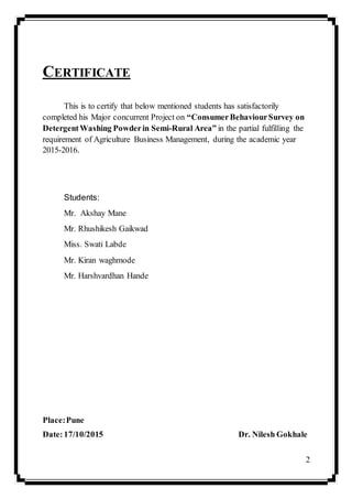 Consumer behavior survey | DOCX