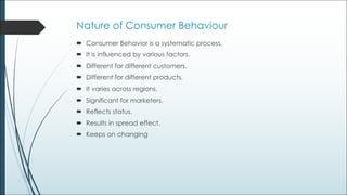Consumer Behavior notes mba unit number 1 | PDF