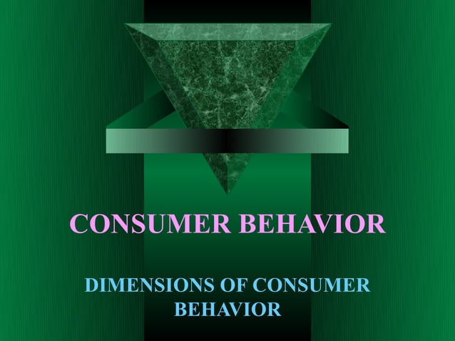 Consumer behaviour | PPT | Shopping