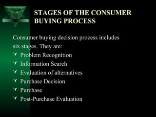 Consumer behaviour | PPT | Shopping