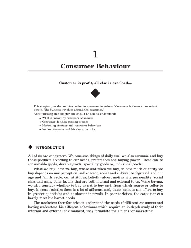 Consumer behaviour | PDF