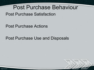Consumer behaviour | PPT