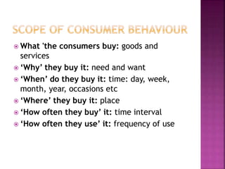 Introduction to Consumer Behaviour | PPT