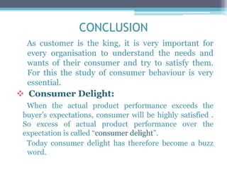 Consumer behaviour | PPTX