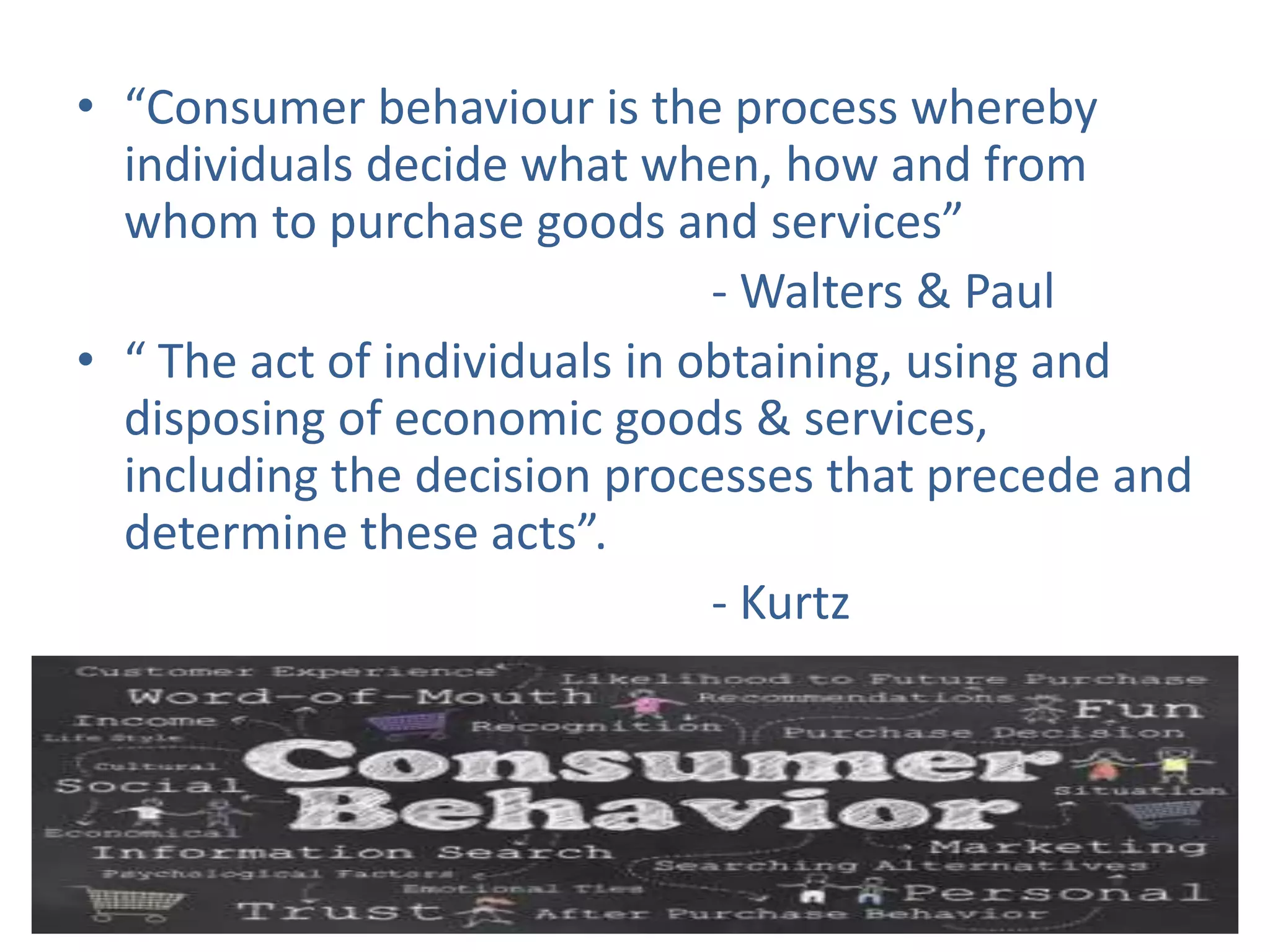 Consumer behaviour - Vishnu Pujari | PPTX