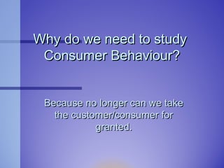 Consumer behaviour | PPT