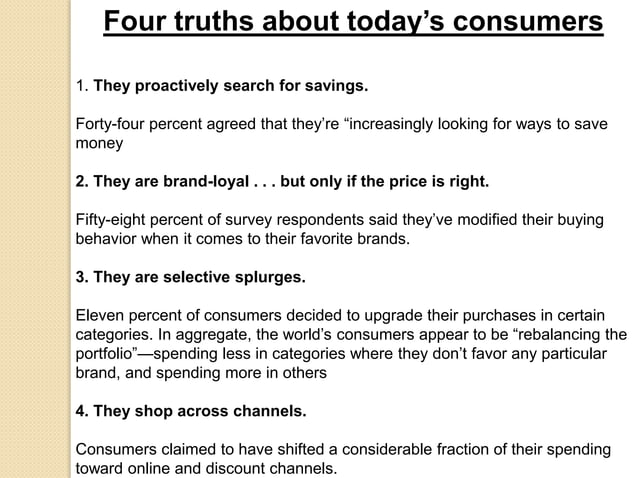 Consumer behavior and spending pattern | PPT