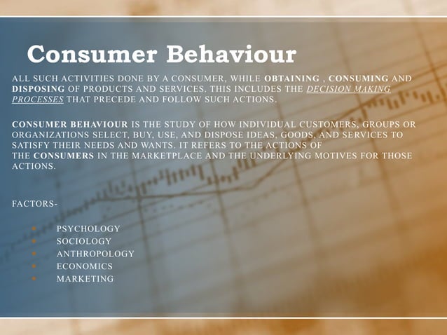 Consumer behaviour in marketing . | PPT