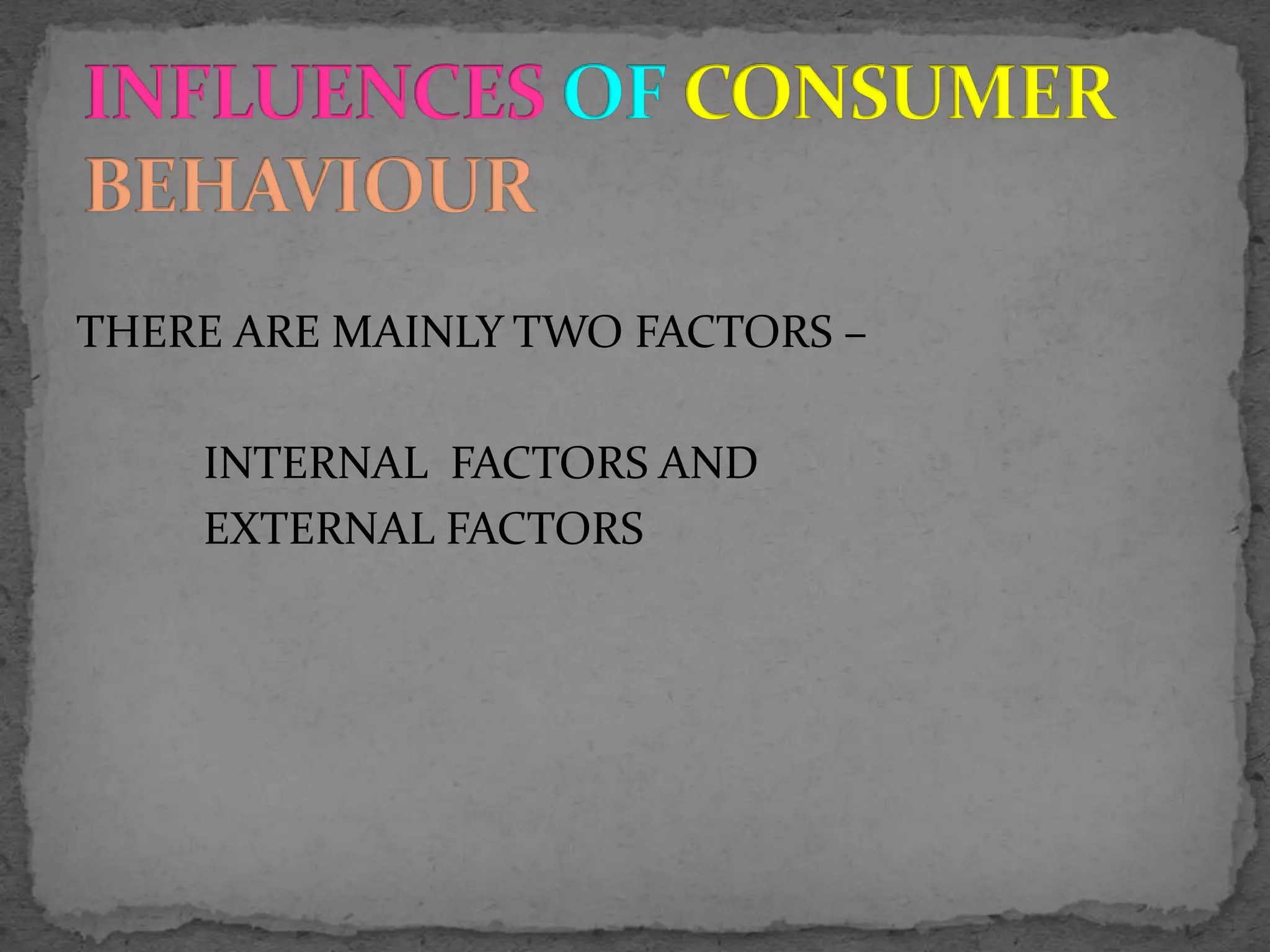 Consumer behaviour | PPTX
