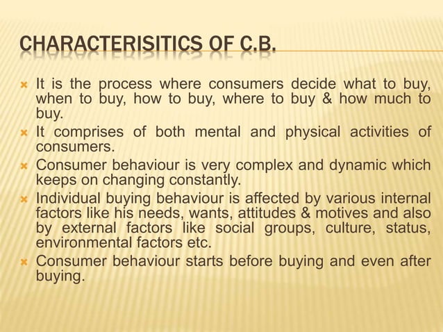 cONSUMER bEHAVIOUR.pptx | Business | Business and Finance