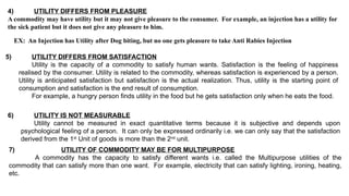 Utility and its Types. Law of DMU with Assumptions | PPTX