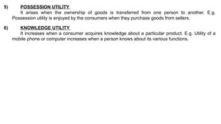 Utility and its Types. Law of DMU with Assumptions | PPTX