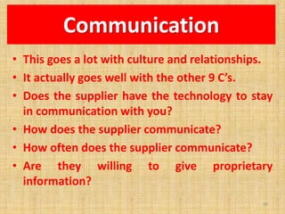 Consumer Behaviour: Supplier Evaluation Selection | PPTX