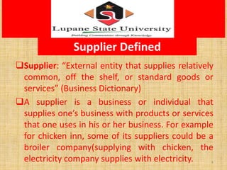 Consumer Behaviour: Supplier Evaluation Selection | PPTX