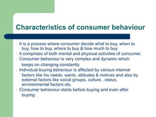Consumer behaviour | PPSX