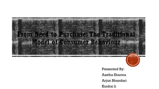 consumer Behaviour 1.pptx in traditional model of consumer | PPTX