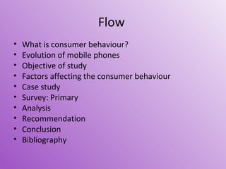 Consumer behaviour towards mobile phones | PPT