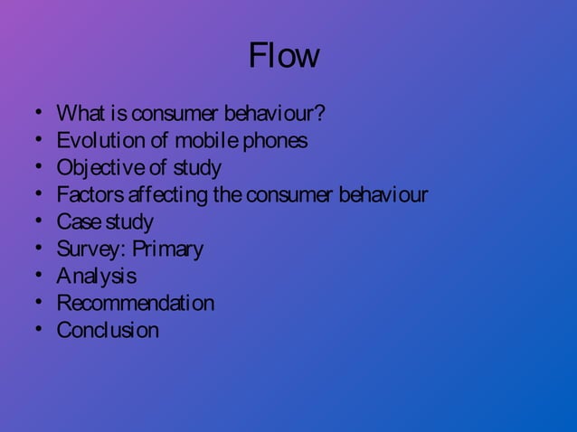 Consumers behaviour towards Mobile Phone | PPT | Smartphones | Consumer ...