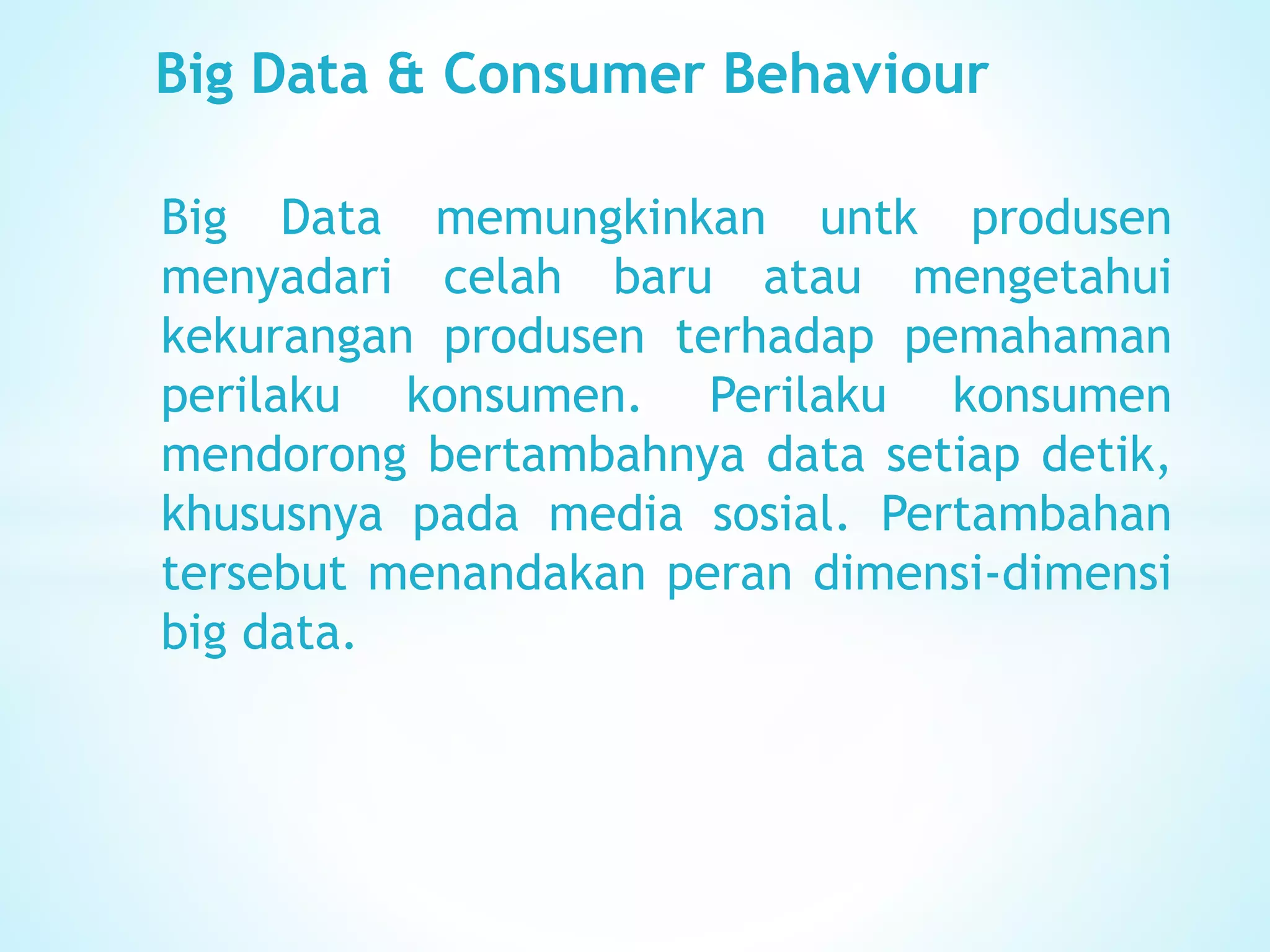 Consumer behaviour and big data | PPTX