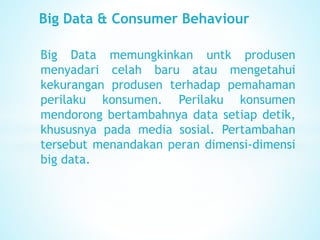 Consumer behaviour and big data | PPTX