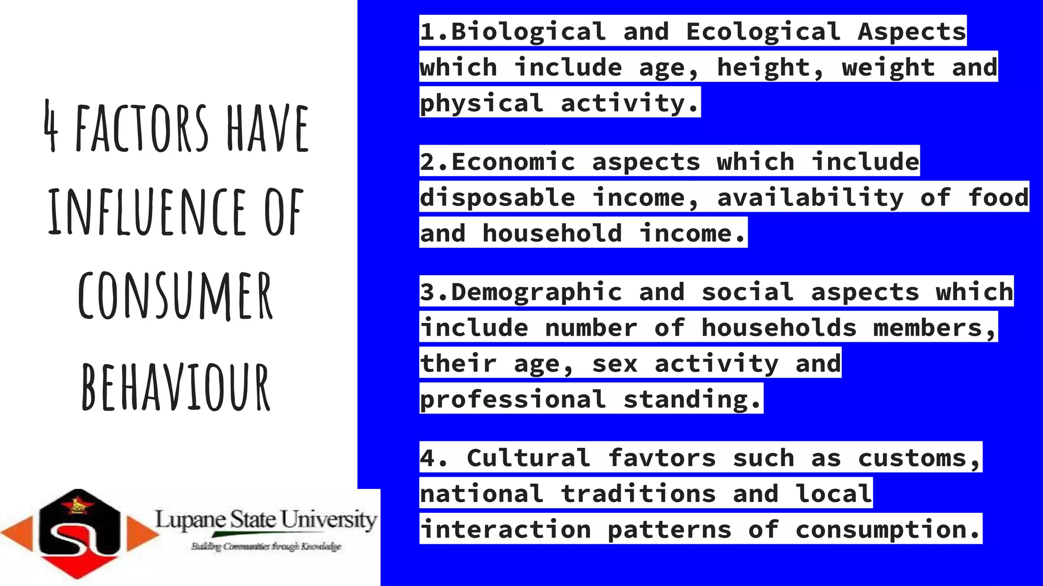 Consumer behaviour and food trends | PDF
