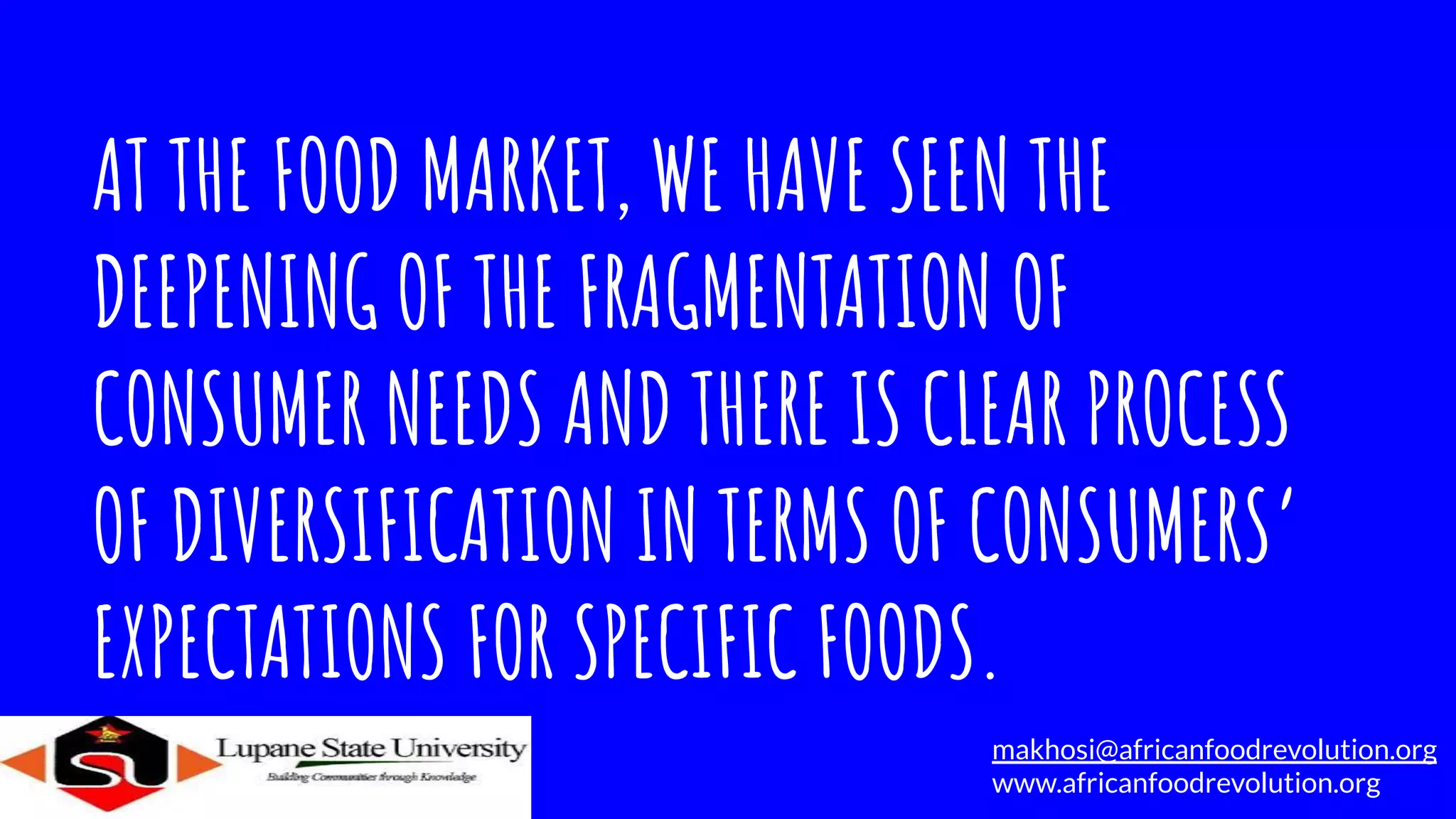 Consumer behaviour and food trends | PDF