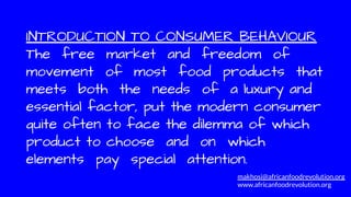 Consumer behaviour and food trends | PDF