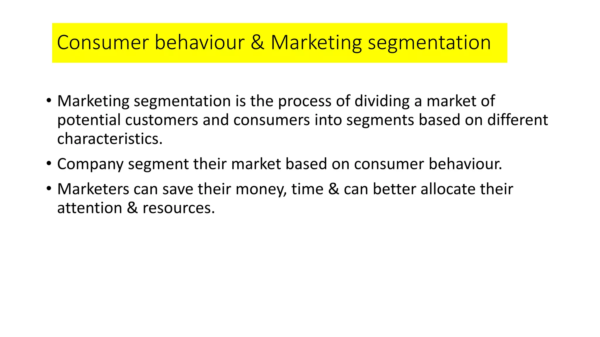 Consumer behaviour and marketing concept | PPTX