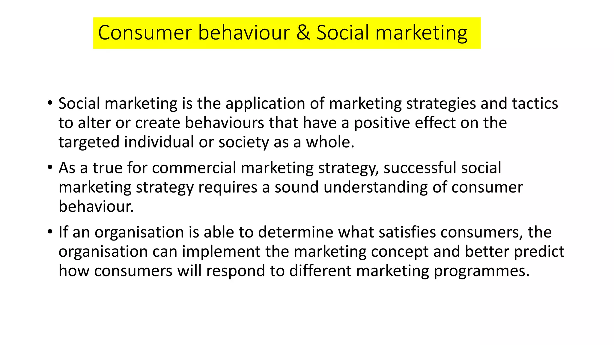 Consumer behaviour and marketing concept | PPTX