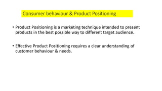 Consumer behaviour and marketing concept | PPTX