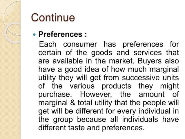 Consumer behaviour and utility analysis | PPTX | Government Support and Welfare | Financial ...