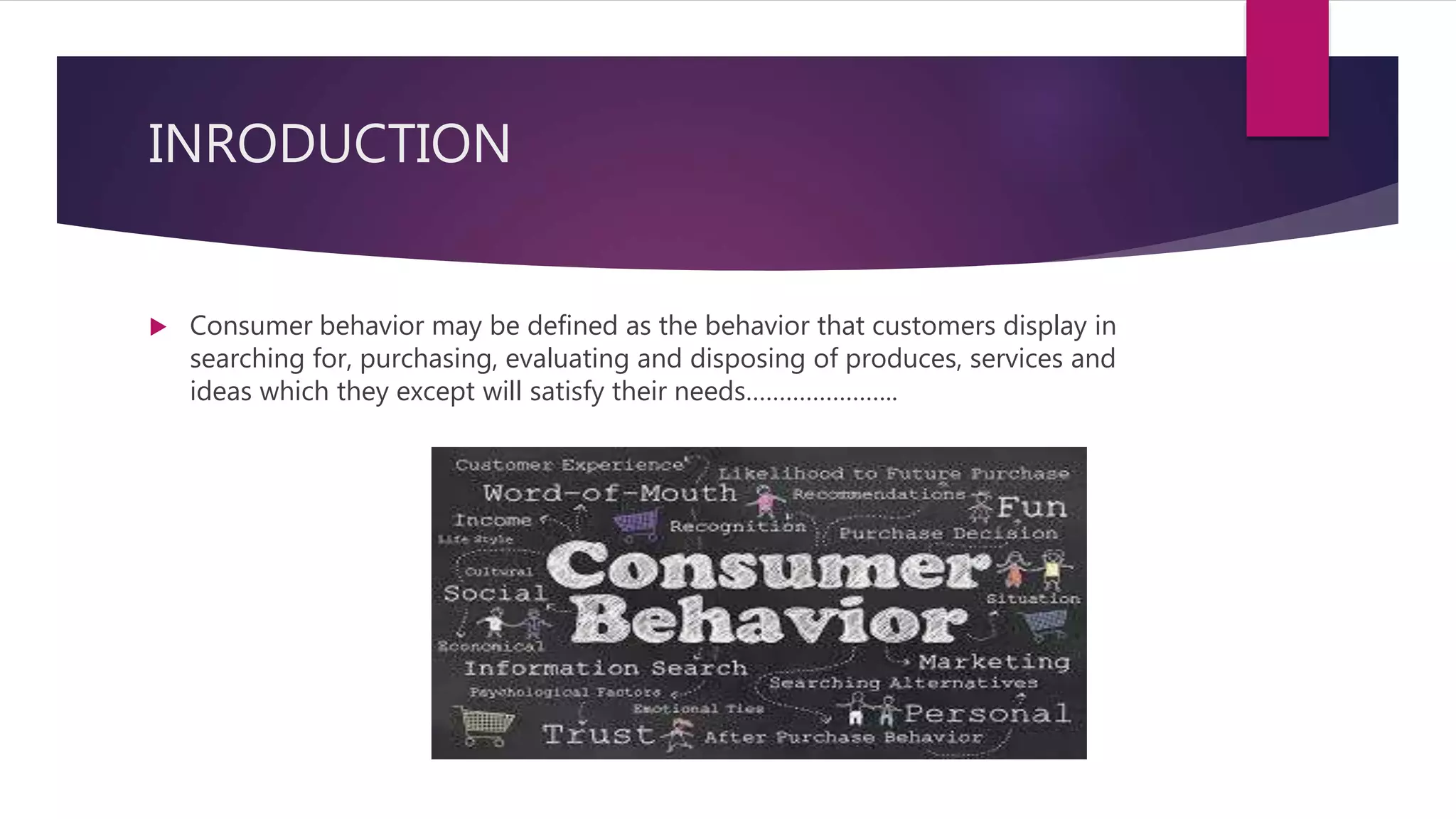 Consumer behaviour application | PPTX