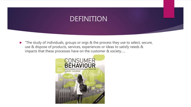 Consumer behaviour application | PPTX | Marketing and Advertising ...